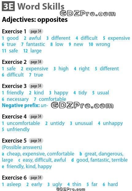 ГДЗ Solutions Elementary Workbook Third Edition ответы